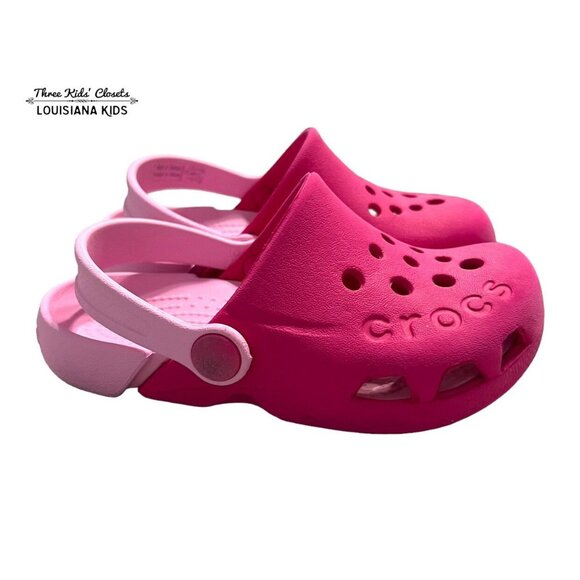 CROCS | Shoes | Crocs C9 Candy Pink Carnation Electro Clogs | Poshmark